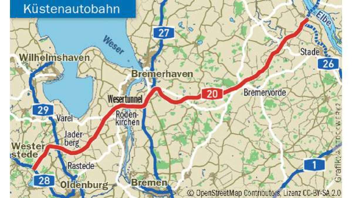Küstenautobahn: Baubeginn der A20 in zwei Jahren
