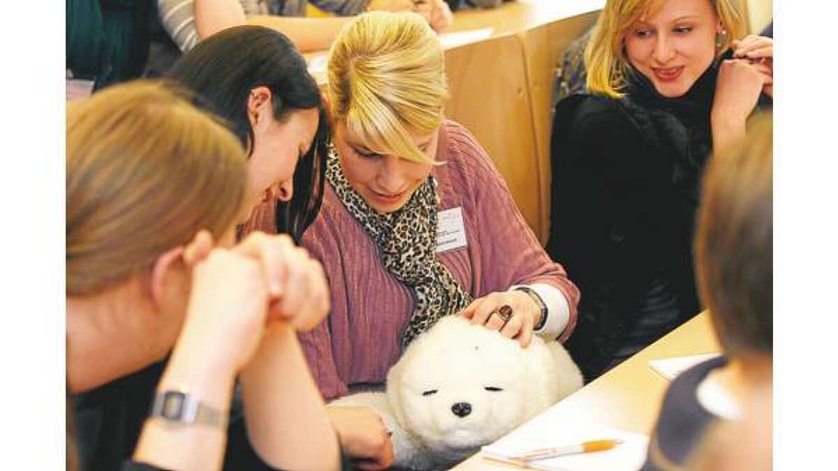 Roboter-Robbe behandelt Kranke