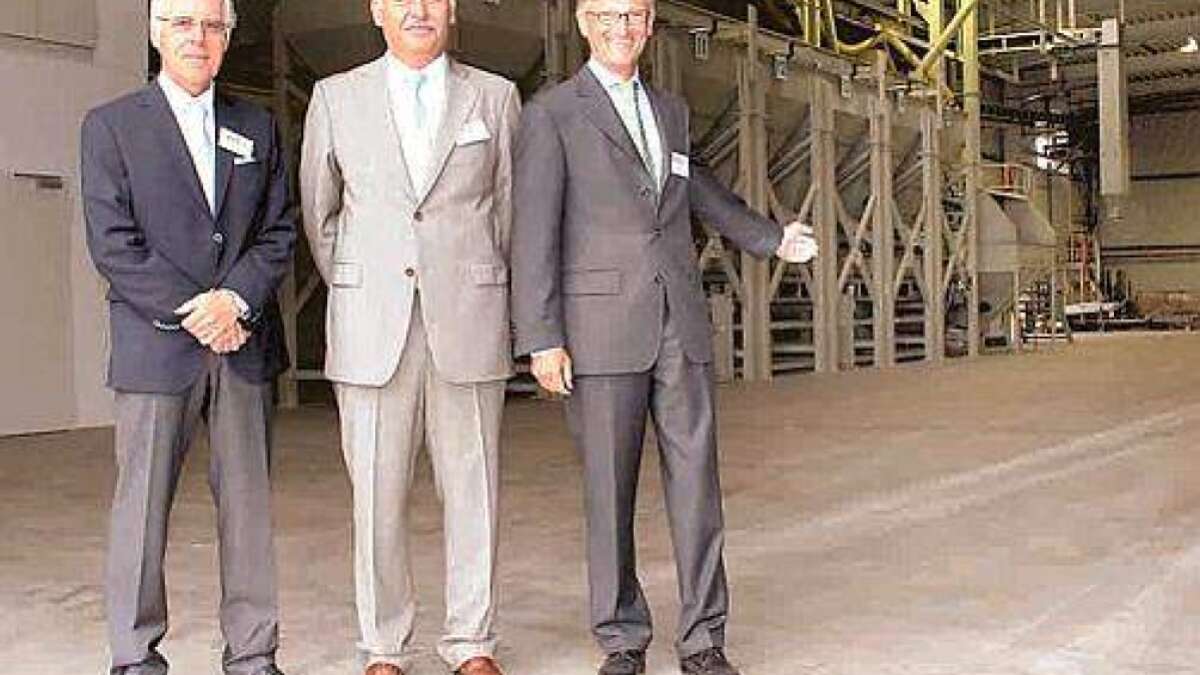 Neue Anlage mischt Rohstoffe zu Dünger