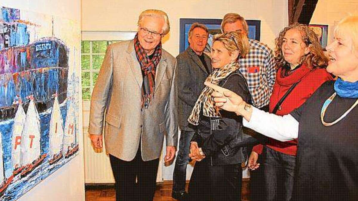 „Farbreiche“ Gemälde im Güterschuppen