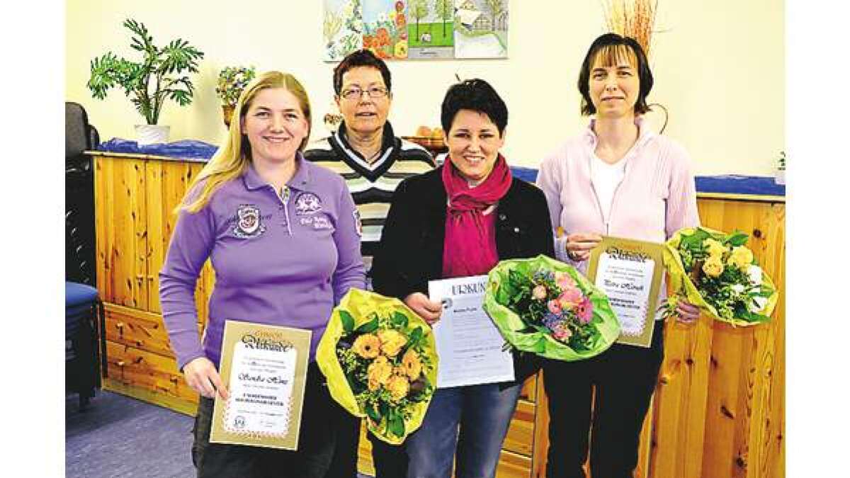 Akkordeonspielerinnen für Vereinstreue geehrt