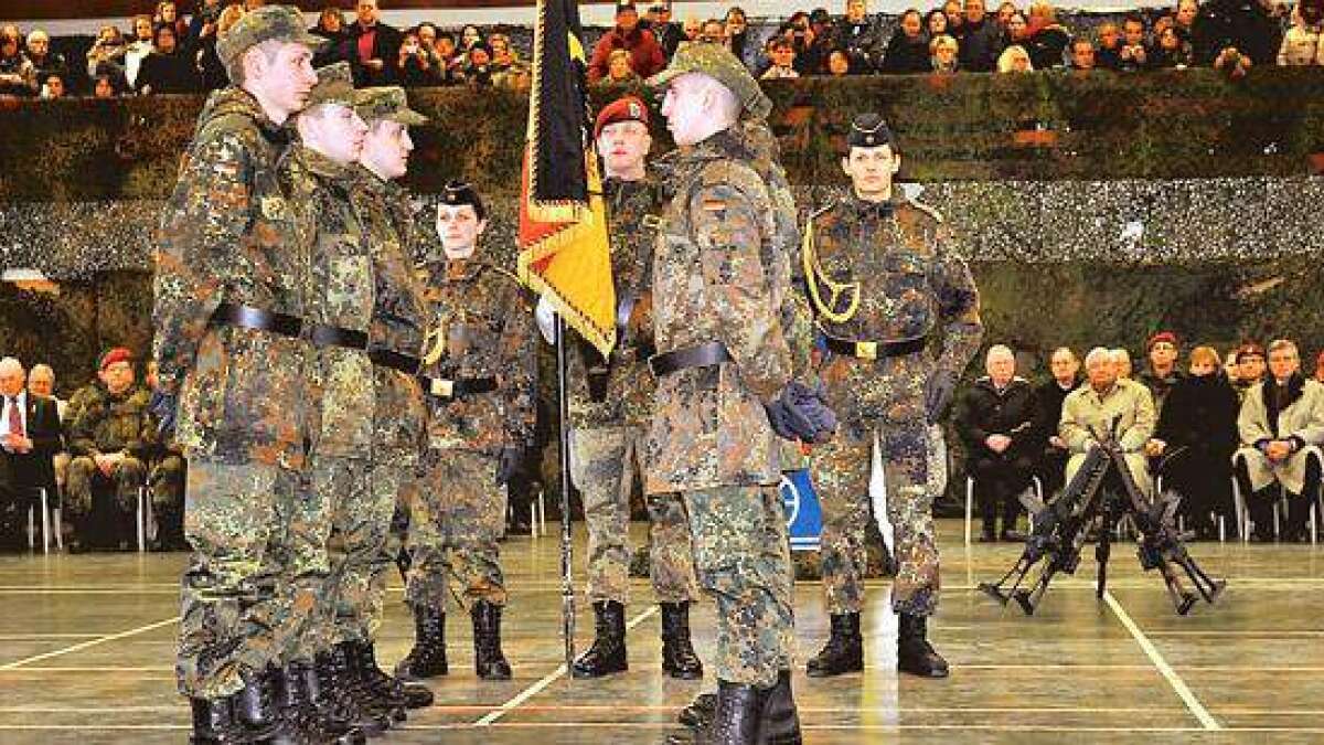 Letzte Vereidigung im Bataillon