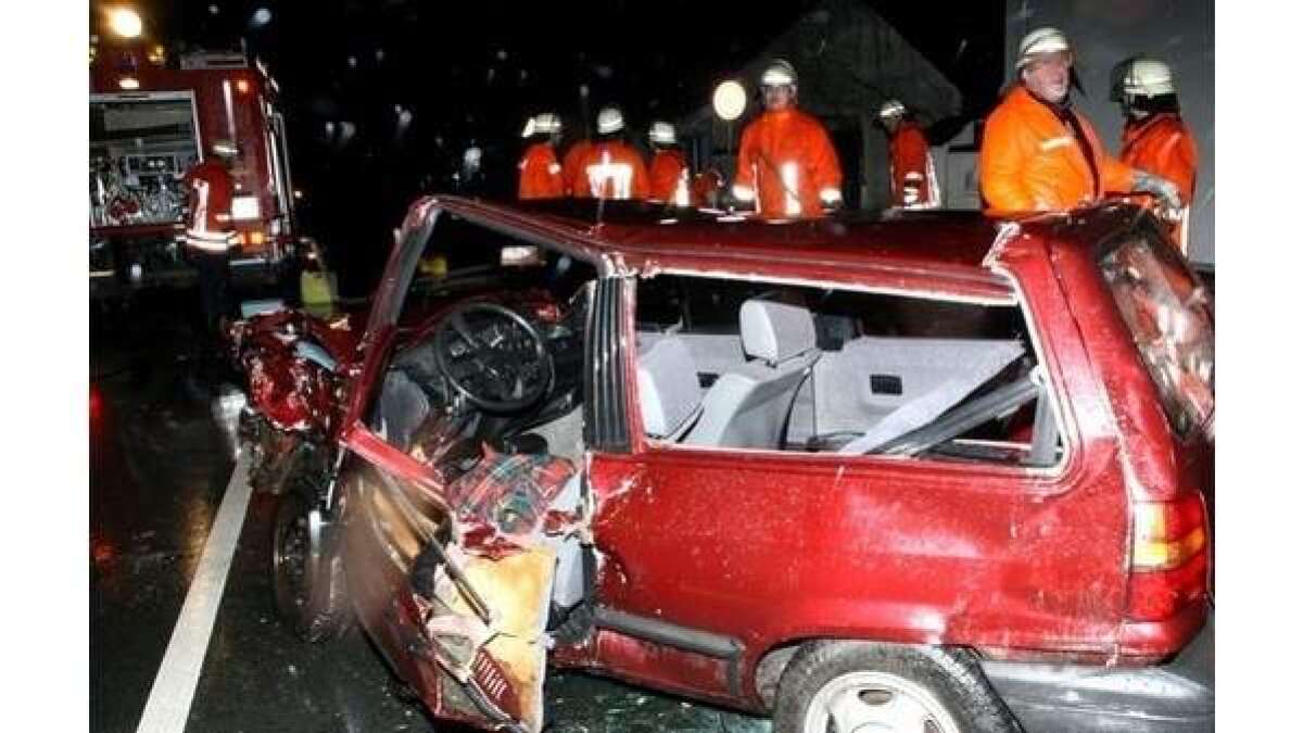 Schwerer Unfall auf Kreuzung