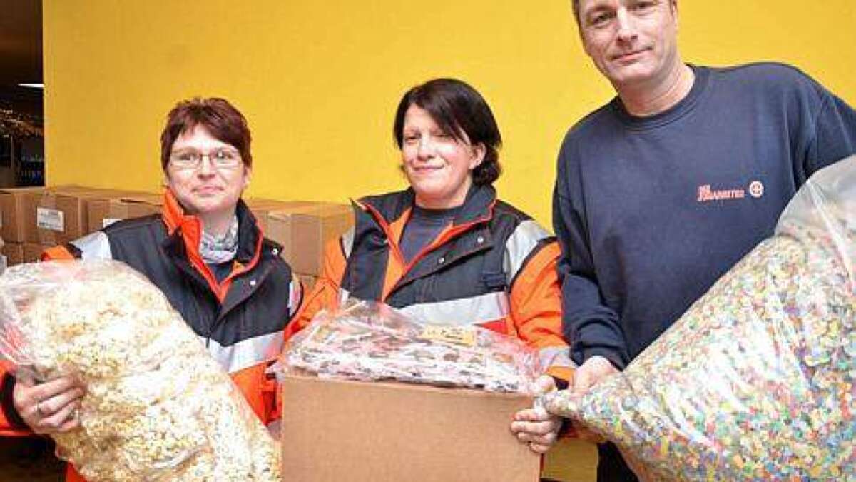 Popcorn und Konfetti stehen schon bereit
