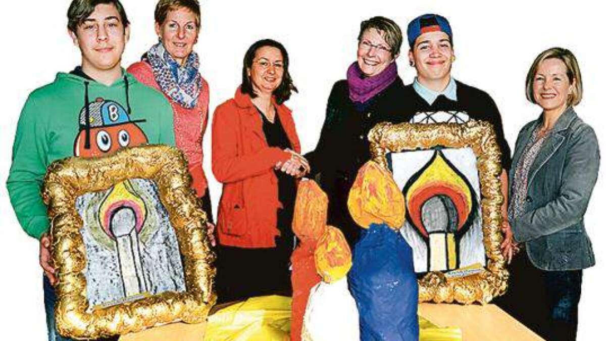 Schüler Feuer und Flamme für die Kunst