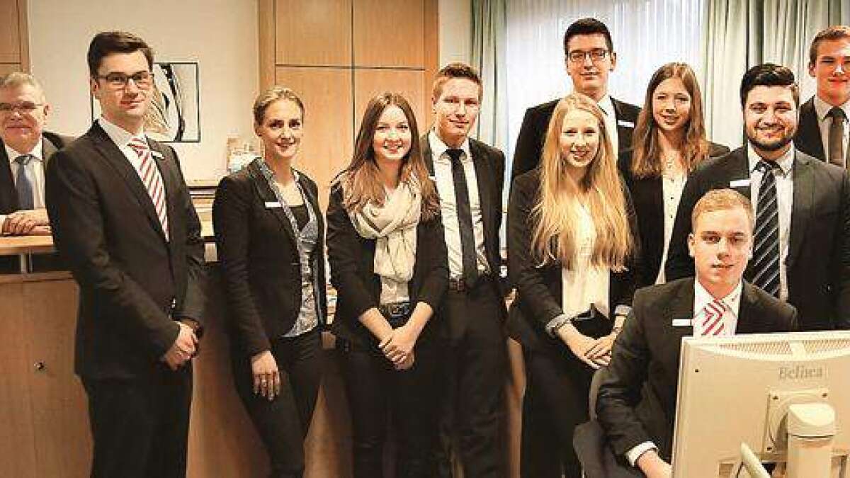 Bank-Azubis übernehmen Kommando