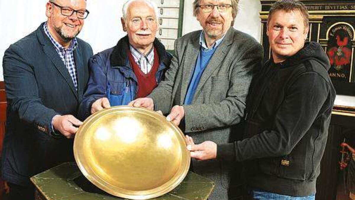 Taufschale vom Gas- und Wasserinstallateur