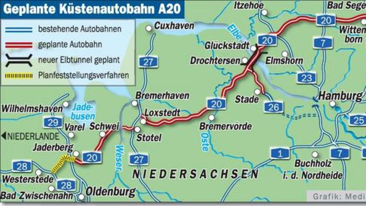 Planung für Küstenautobahn A20 fertig