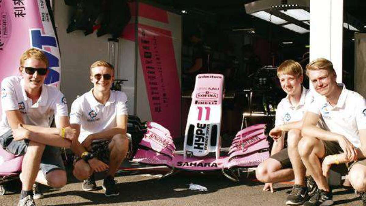 Liebfrauenschüler den Formel-1-Stars ganz nah