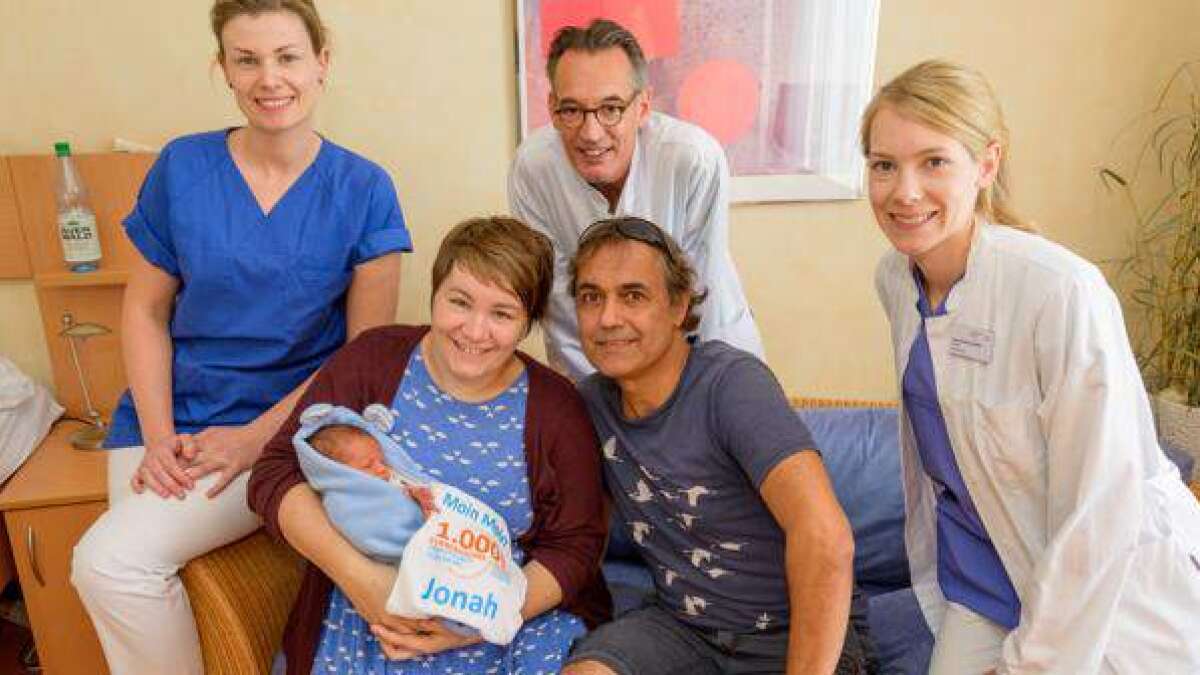 Jonah ist das 1000. Baby im Evangelischen Krankenhaus