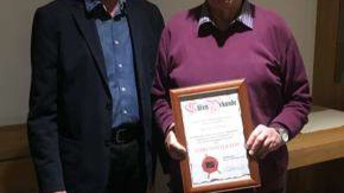 Leichtathlet Unsinger geehrt