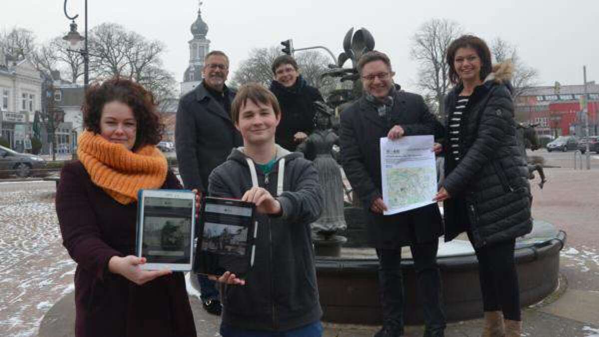 Mit Tablet Sagen in Jever auf der Spur