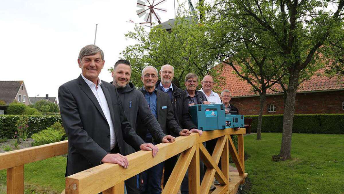 Neue Hochzeitsbrücke führt direkt zum Kulturerbe Accumer Mühle