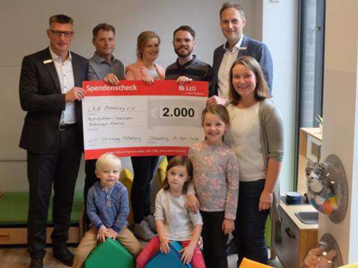 LzO-Stiftung gibt 2000 Euro für speziellen Eltern-Kind-Raum