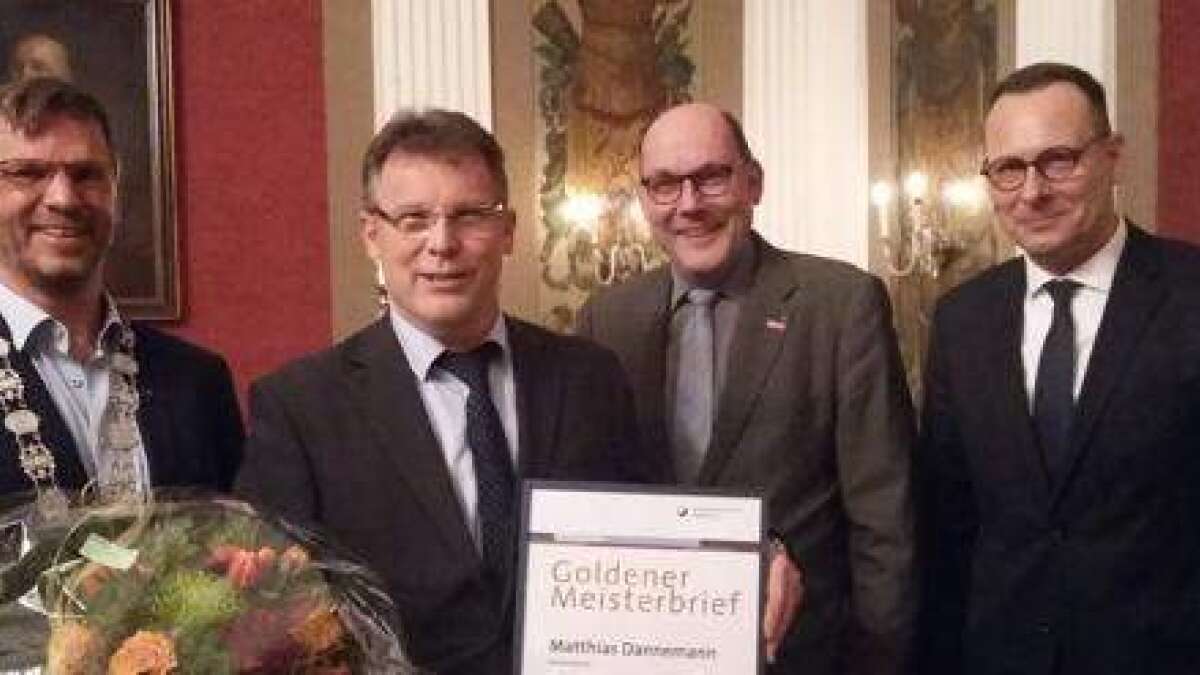 Goldener Meisterbrief für Kirchhattens Dorfbäcker