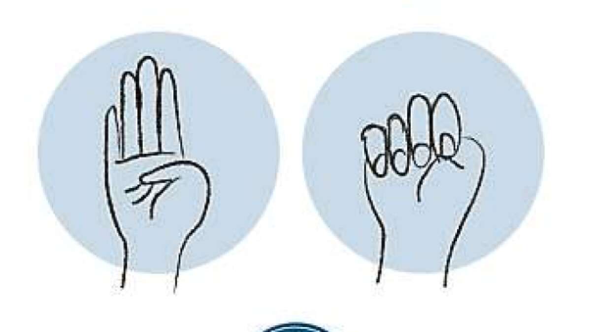 Per Handzeichen Hilfe rufen