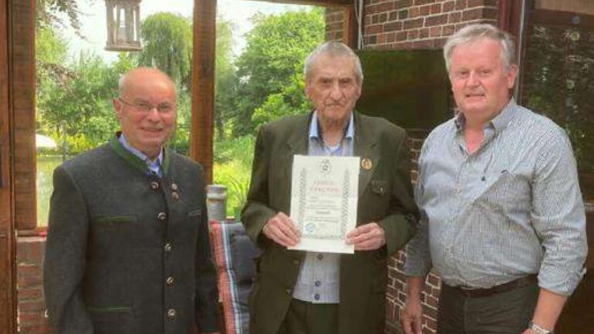65 Jahre Mitglied im Hegering Wüsting