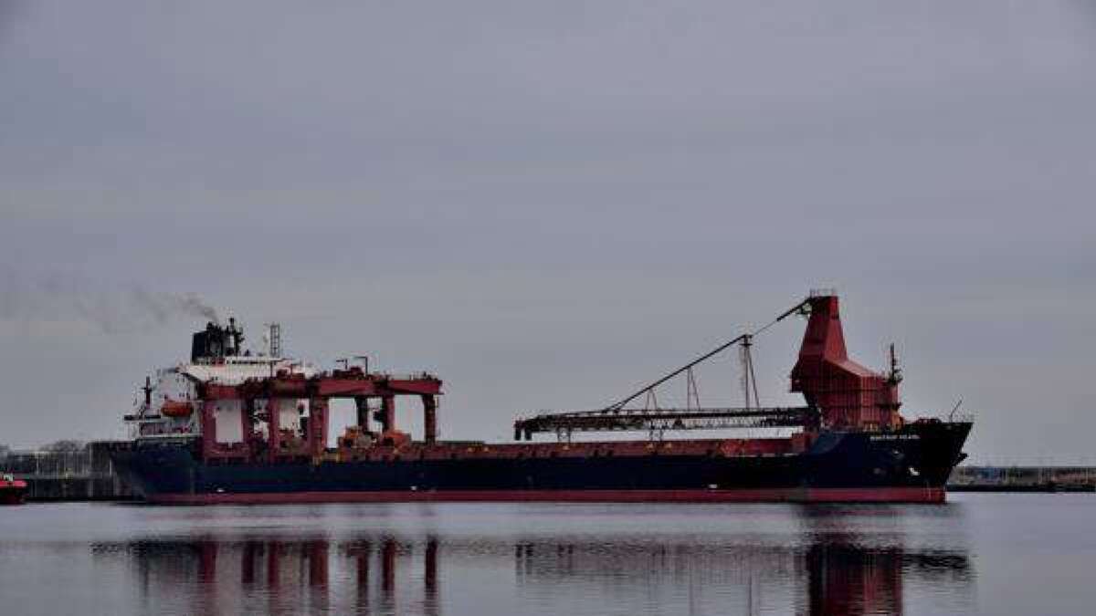 Die “Bontrup Pearl” ist ein so genannter „Timber Carrier” (Holztransporter)