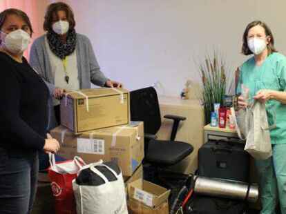 Krankenhaus-Personal unterstützt Ukraine-Hilfe