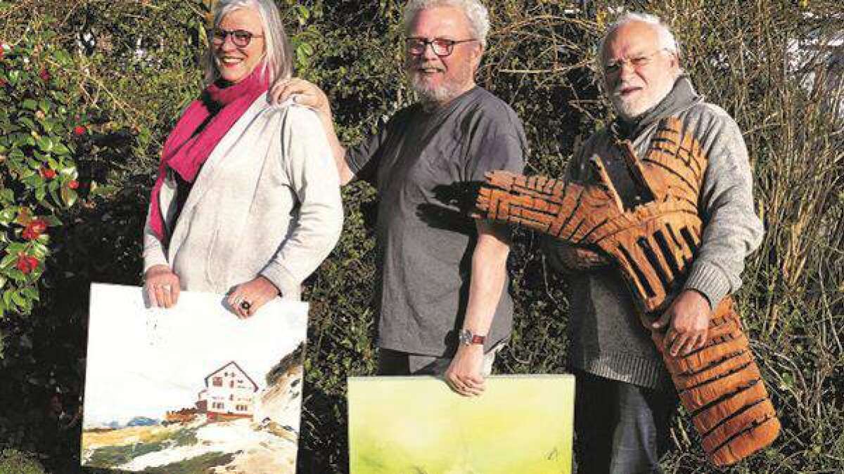 Acrylwerke und Bildhauerei in der Alten Maschinen-Halle