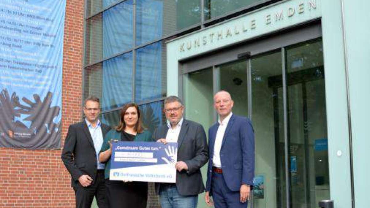 Kunsthalle in Emden: 15.000 Euro von der Volksbank und der VR-Stiftung ...