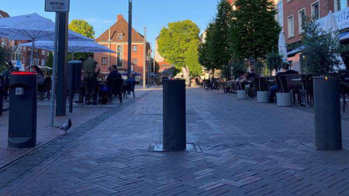 Zufahrt zum Neuen Markt in Emden: Pollerstreit vom Tisch