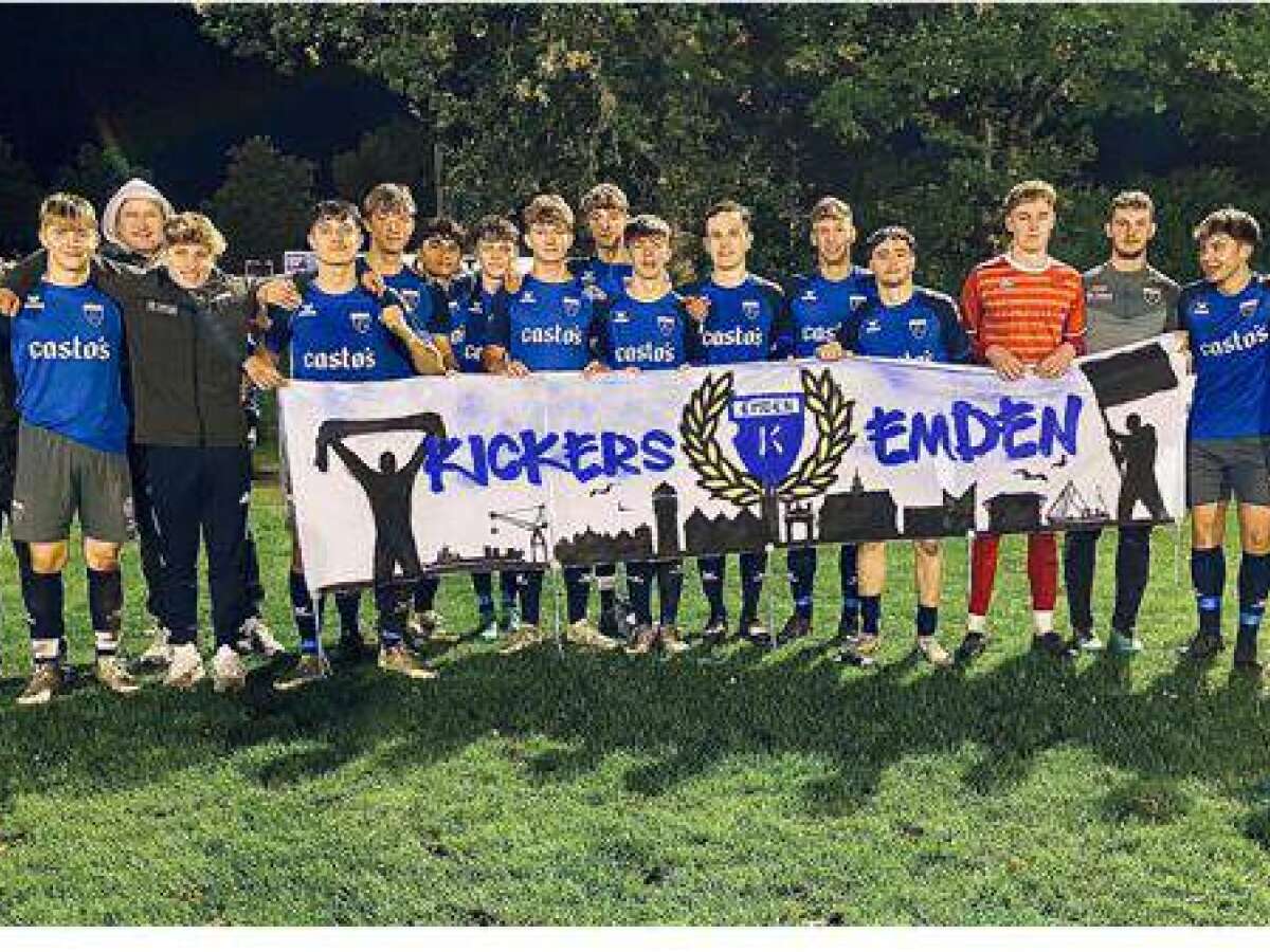 Fußball, Landesliga: A-Jugend vom BSV Kickers Emden erneut Tabellenführer