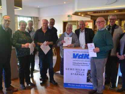 VdK-Ortsverband Berne/Lemwerder ehrt treue Mitglieder in Bischoffs Gaststätte