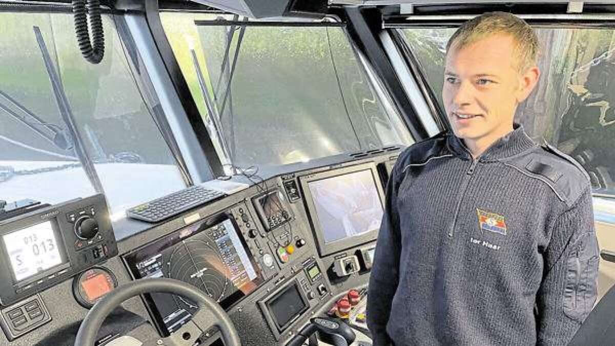 Die Crew der Schnellfähre WattnExpress: Jan ter Haar und Hans-Christian ...