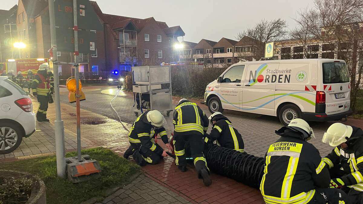 Gasleck in Norden führt zu Versorgungsausfall für 100 Haushalte