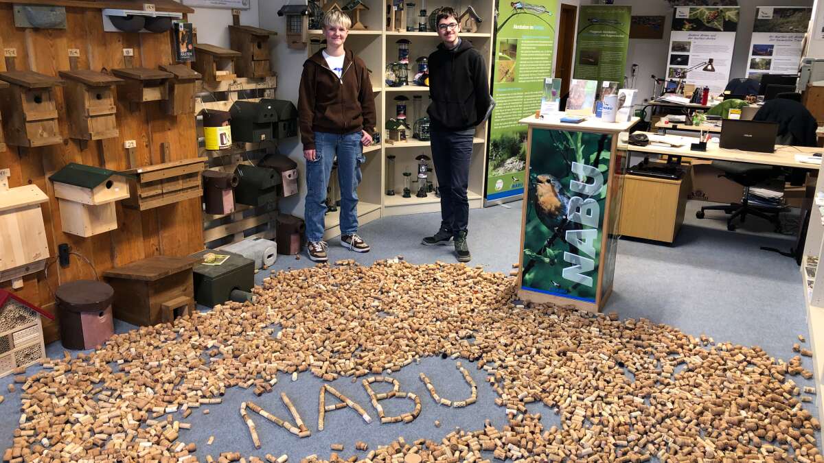 Korken-Sammel-Kampagne des Nabu auch in Oldenburg: Zum Schutz von Kranichen