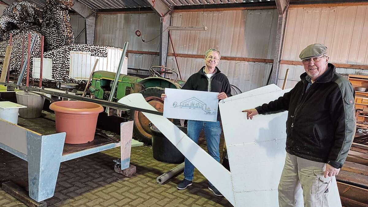 Golfbälle rollen in Wiesmoor durch Gießkanne und Schlitten