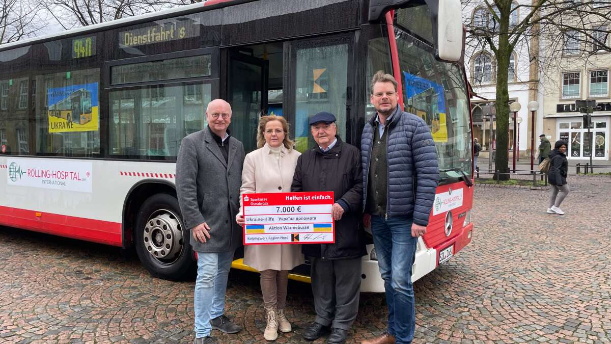 Spenden des Kolpingwerk aus Vechta für Wärmebusse