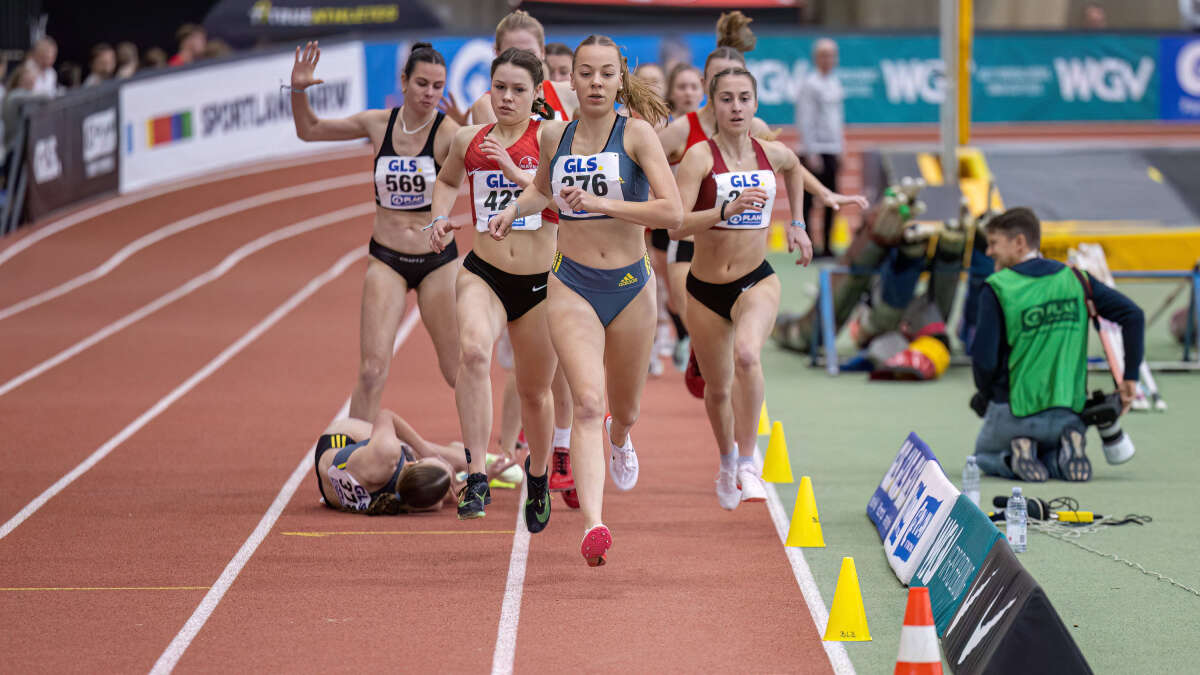 Leichtathletik: Lera Miller vom VfL Löningen gestürzt