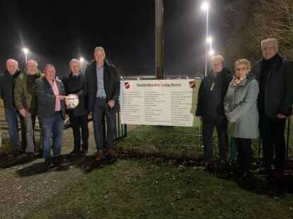 Sportplatz in Berne: SpVgg errichtet neue Flutlichtanlage
