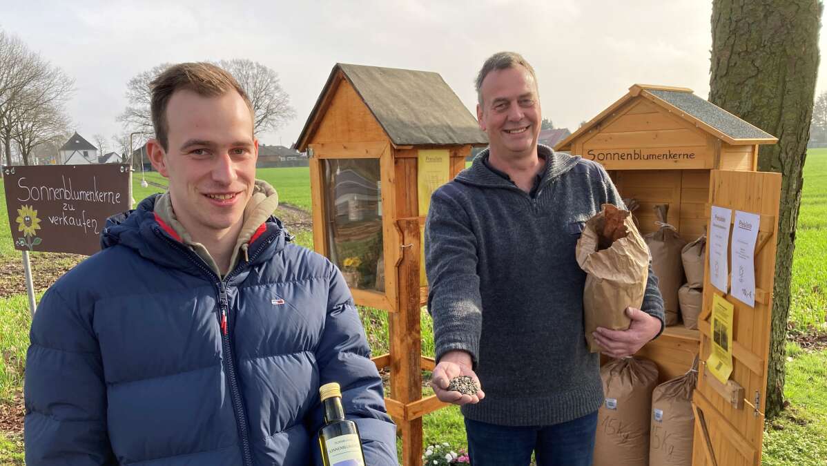 Junglandwirt aus Bookhorn: Tim Jüchter produziert Sonnenblumenöl