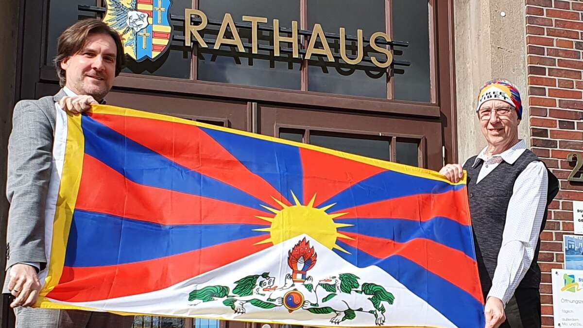 Auch Nordenham zeigt Flagge für Tibet