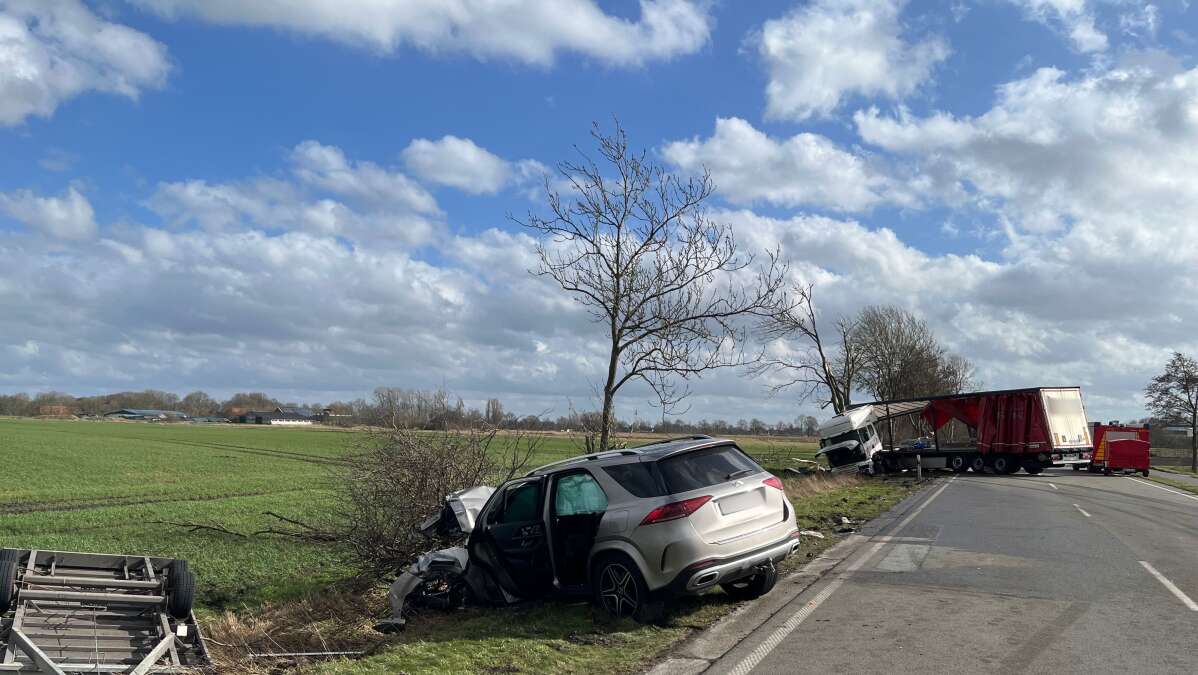 Unfall: B72 zwischen Marienhafe und Georgsheil gesperrt