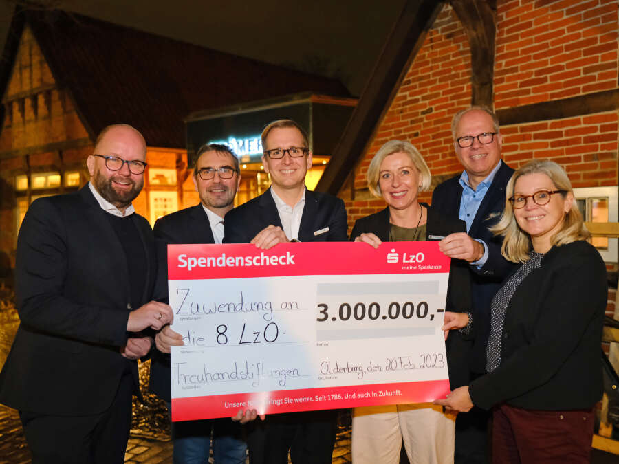 LzO unterstützt ihre Treuhandstiftungen mit drei Millionen Euro