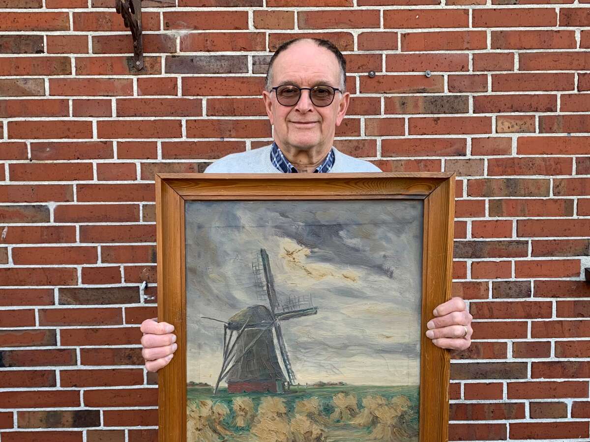 Serie „Damals in Emden“: Jan Janßen besitzt Gemälde der Wybelsumer ...