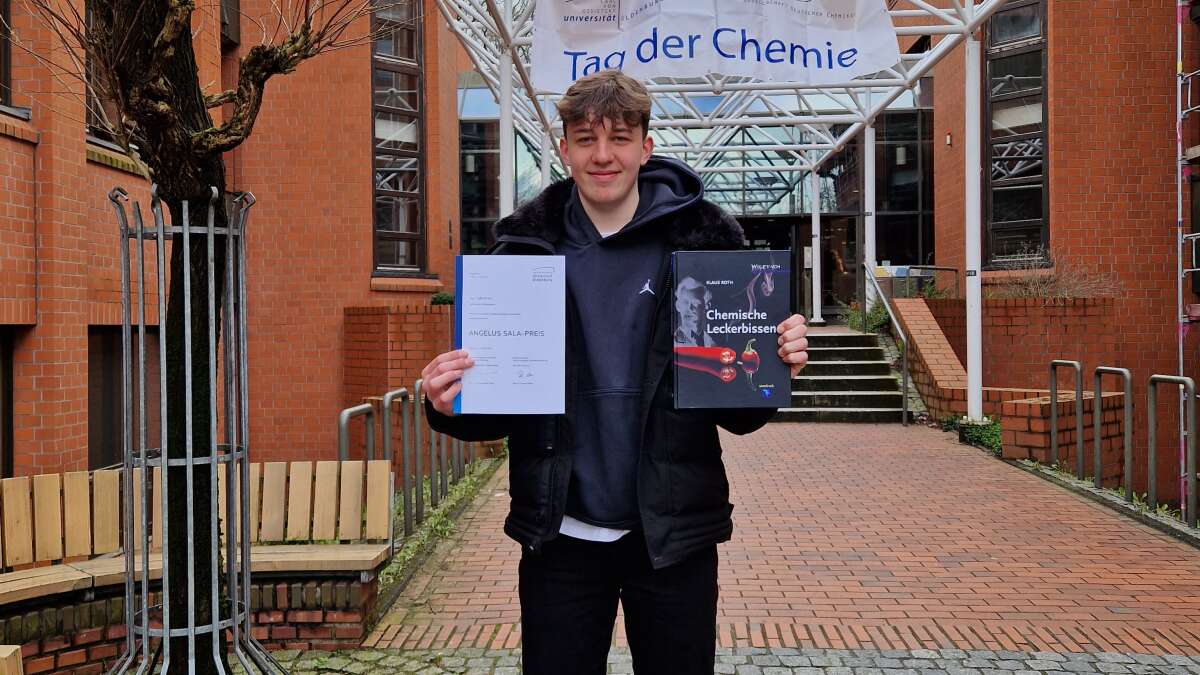 Gymnasium Wildeshausen: Felix Eilers erhält renommierten Chemie-Preis