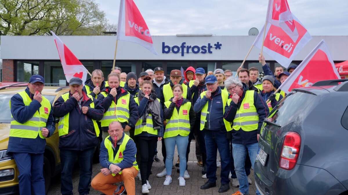 Streik bei Bofrost in Wahnbek: Gewerkschaft Verdi fordert Rückkehr zur Tarifbindung
