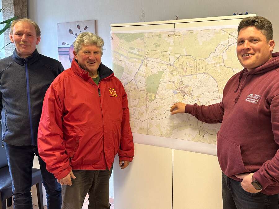 Jagd in Dunum: Johann Janssen, André Reent und Adde Reents über ...
