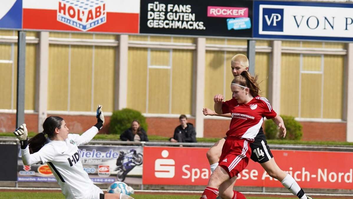 Fußball-U16.Juniorinnen: SpVg Aurich baut Siegesserie aus