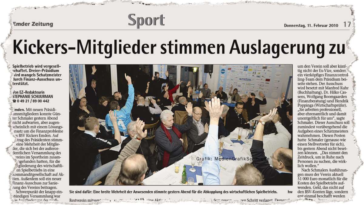 Kickers Emden vor wegweisender Entscheidung