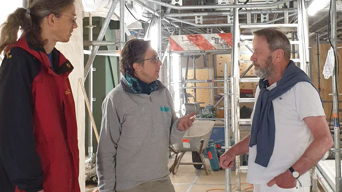 Sankt-Briccius-Kirche Huntlosen: Sanierung in vollem Gange