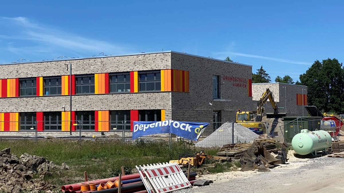Quartier Ladestraße in Brake: Neubau Grundschule Harrien auf Zielgeraden