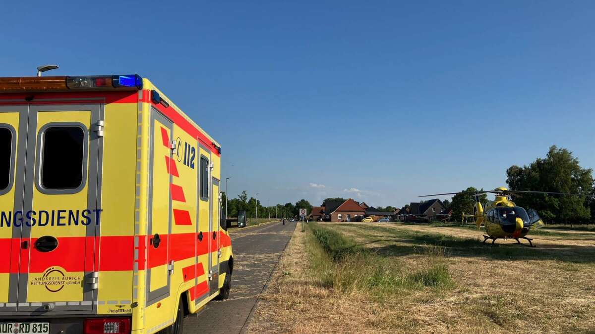 Unfall in Großheide: 76-Jähriger schwebt in Lebensgefahr