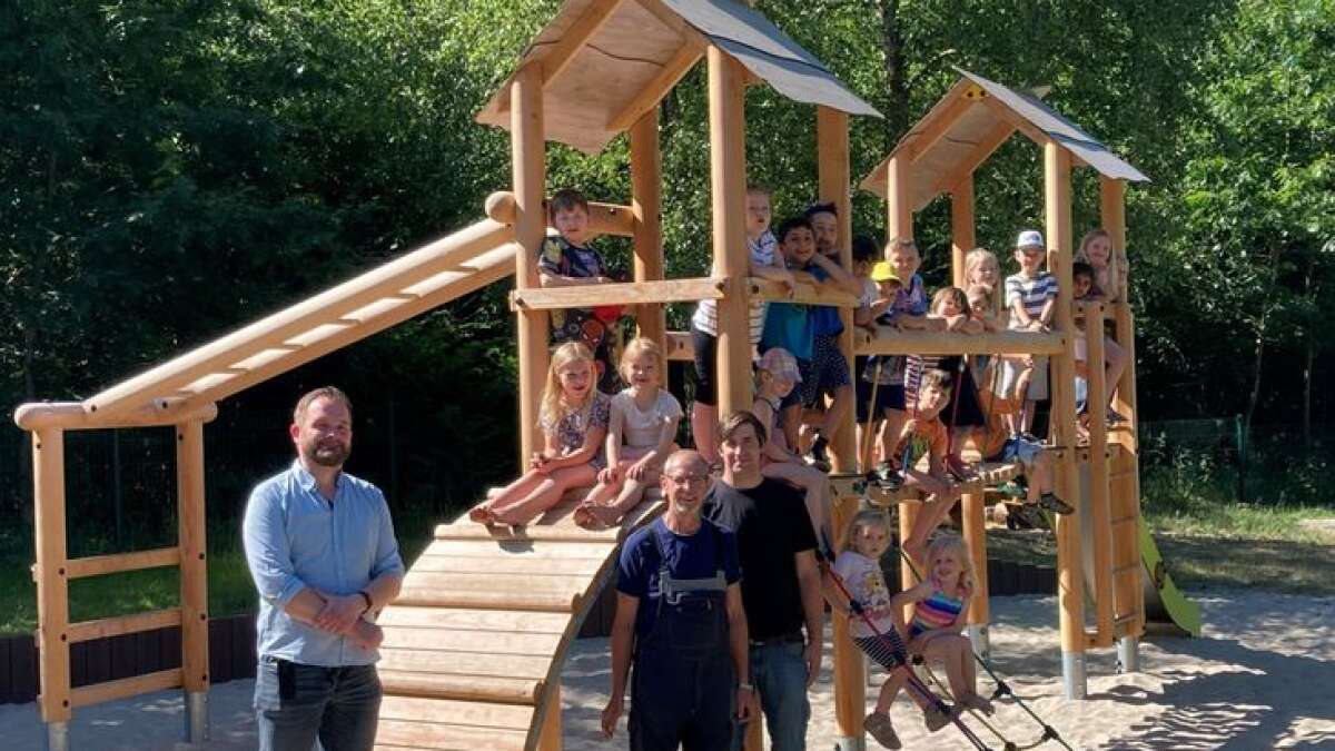 Stadtkindergarten „Pusteblume“ in Wildeshausen: Neues Spielgerät für die Kinder