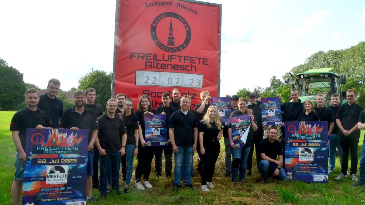Freiluftfete der Landjugend Altenesch: Vorbereitungen auf Hochtouren
